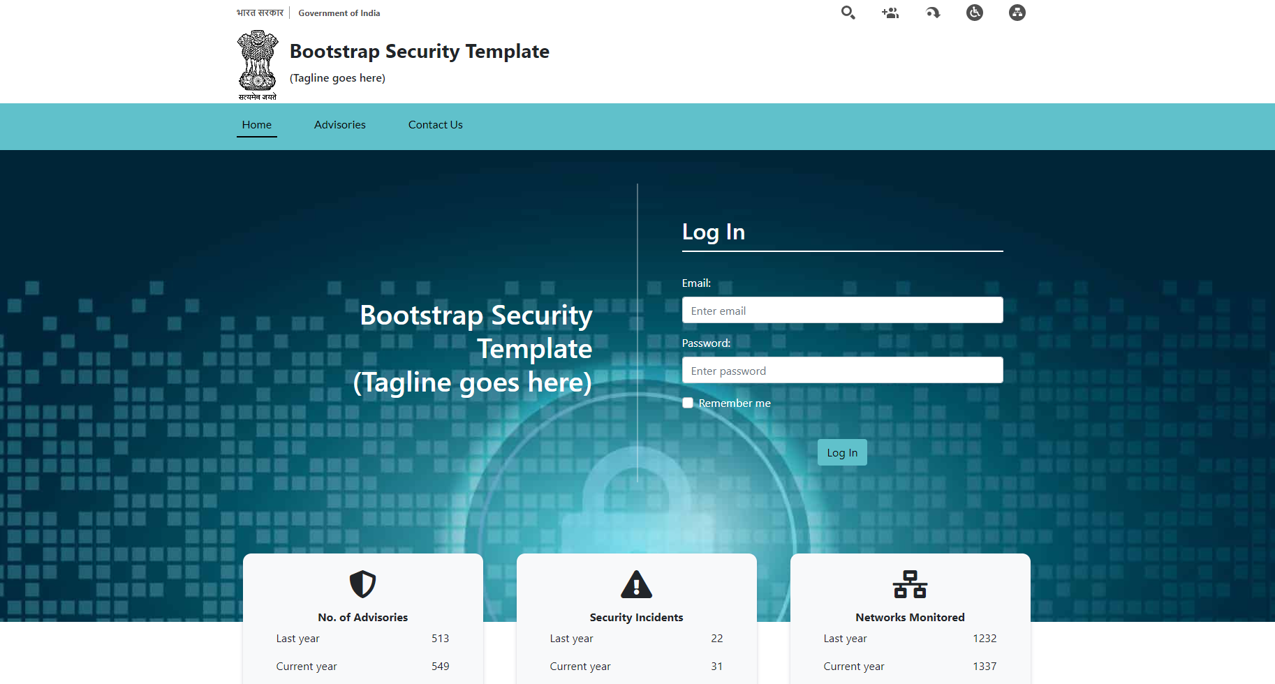 Bootstrap Security Template - User Experience Design & Technology